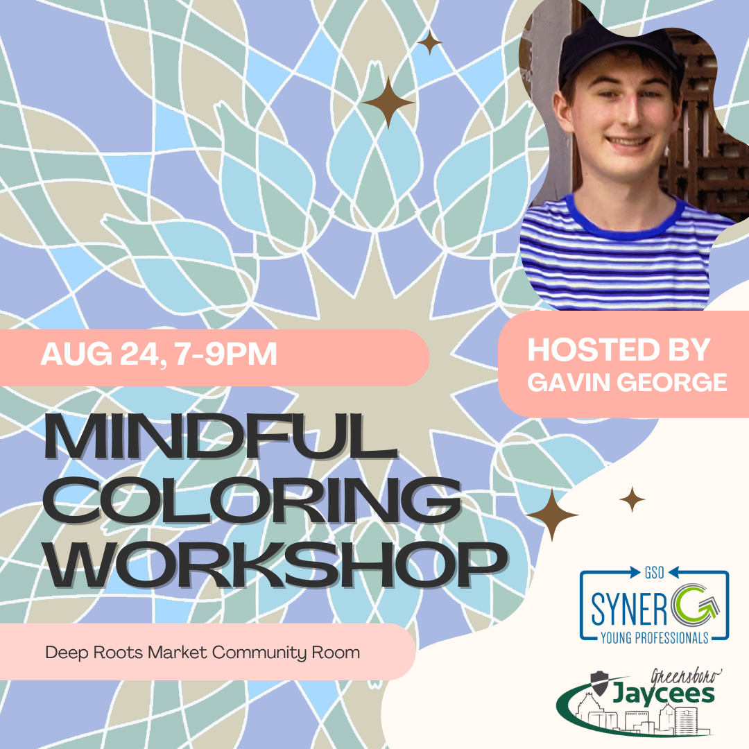 Mindful Coloring Workshop - Greensboro Young Professionals